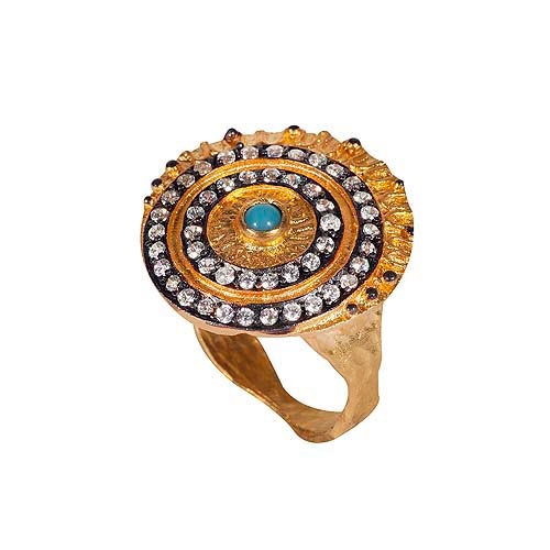 Has Altın Kaplama Spiral Yüzük | Mortaki.com